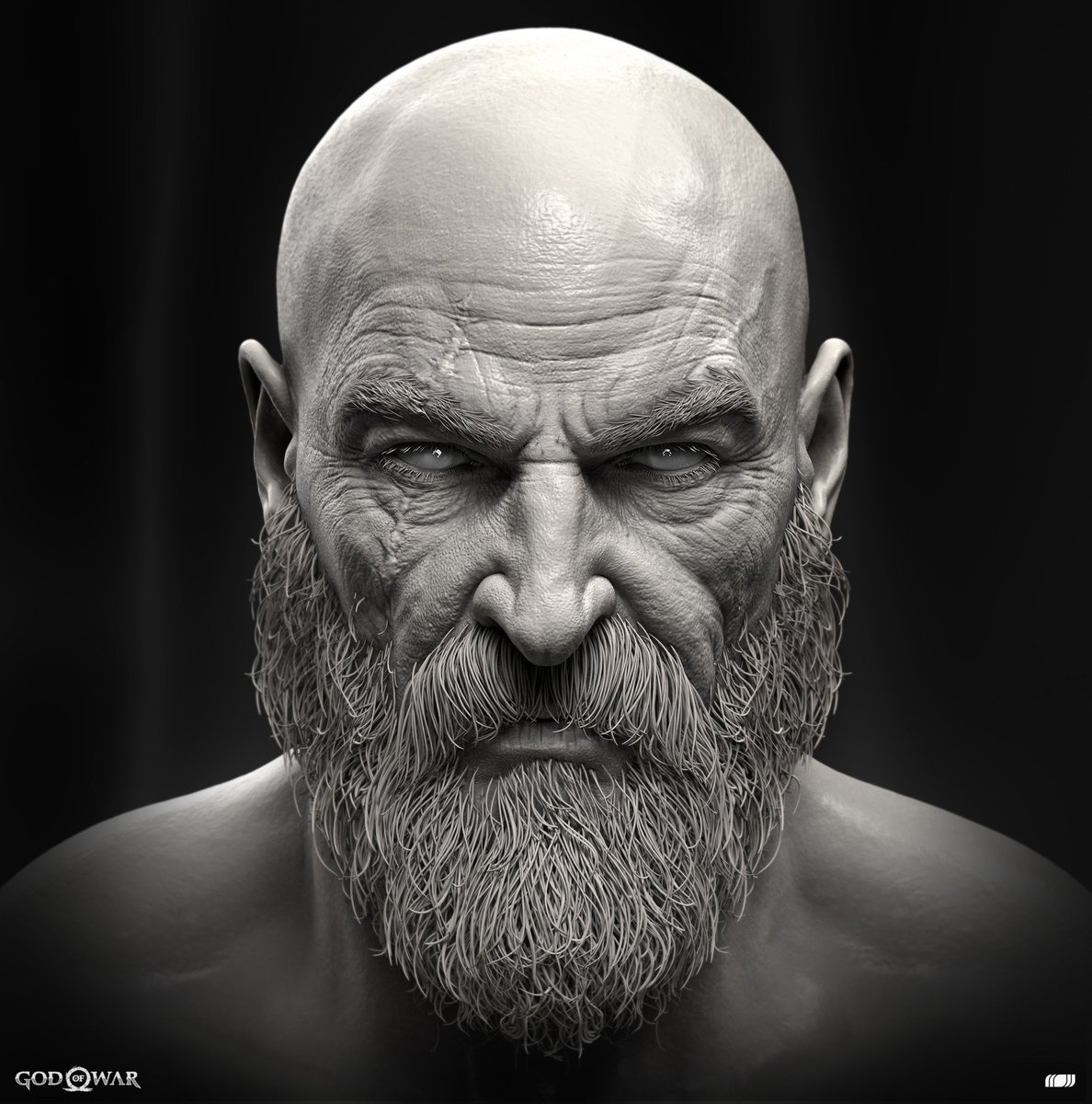 Check out Kratos with and without his beard! (via rafagrassetti) | IGN ...