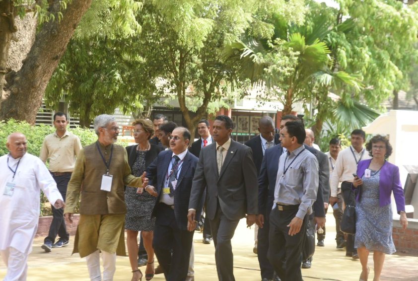 Seychelles president Danny Faure visits Gandhi Ashram, IIMA in Gujarat ...