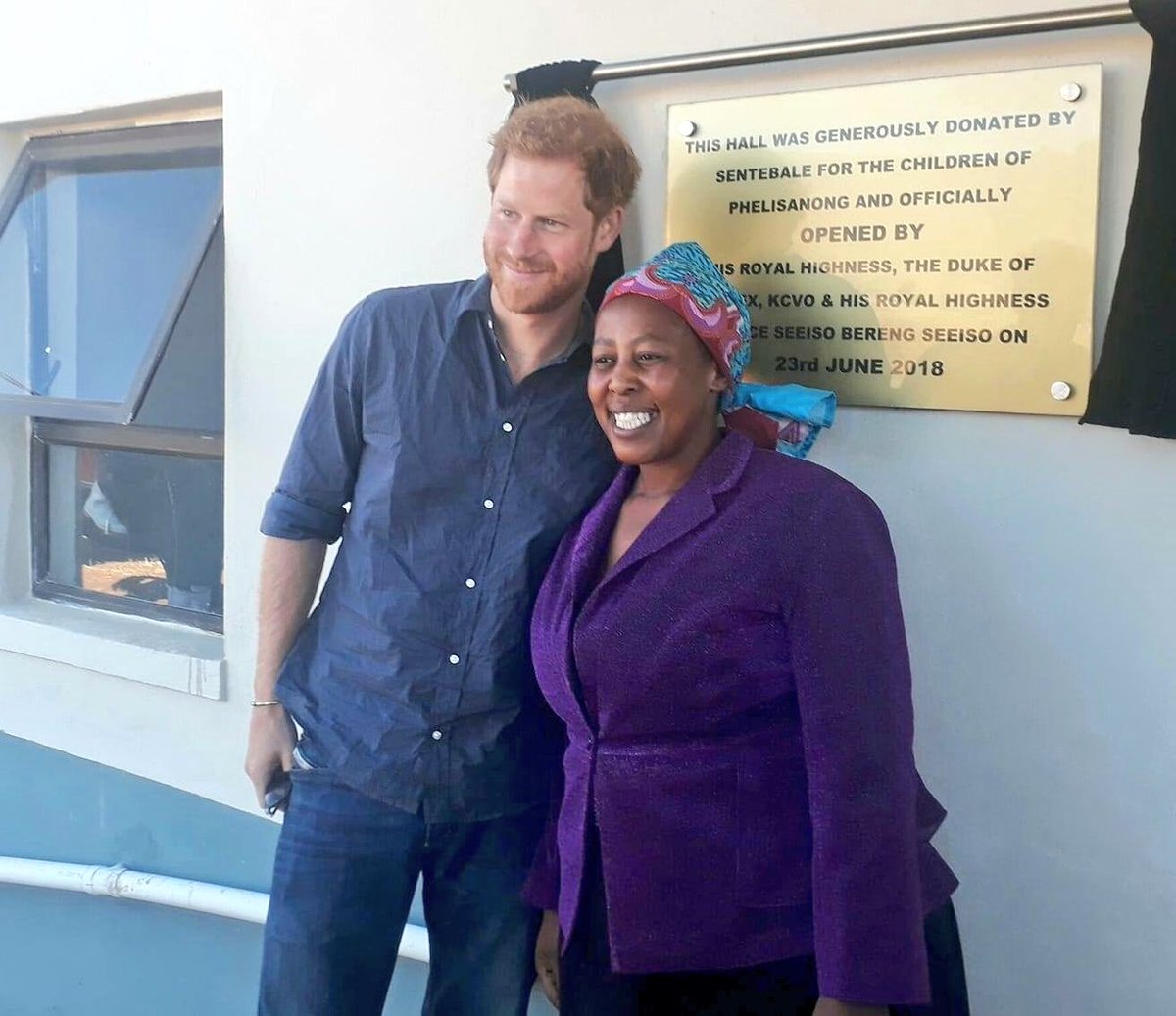 Prince Harry was in Pitseng, Lesotho, today (June 23) with close friend ...