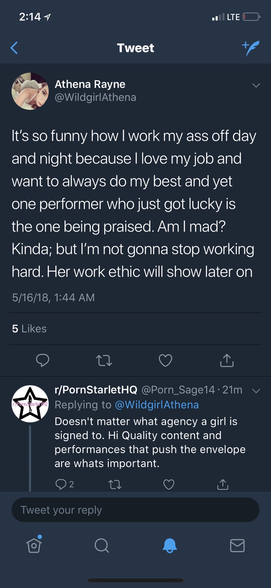 Lexi Lore Fanpage ️ on Twitter: "Here’s a jealous post about Lexi that her (former) agent made ...