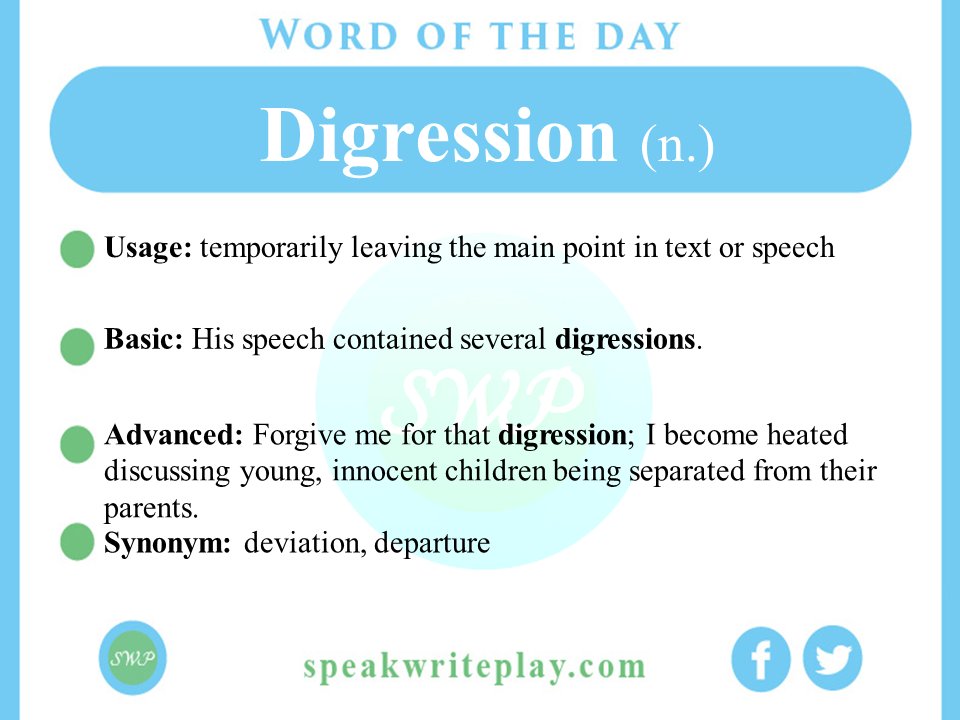 Digression In A Sentence