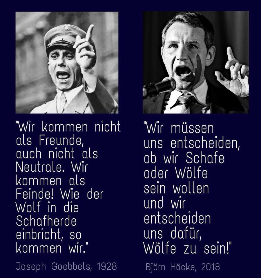 Video: Höckes Reden – Goebbels' Sound? : r/de