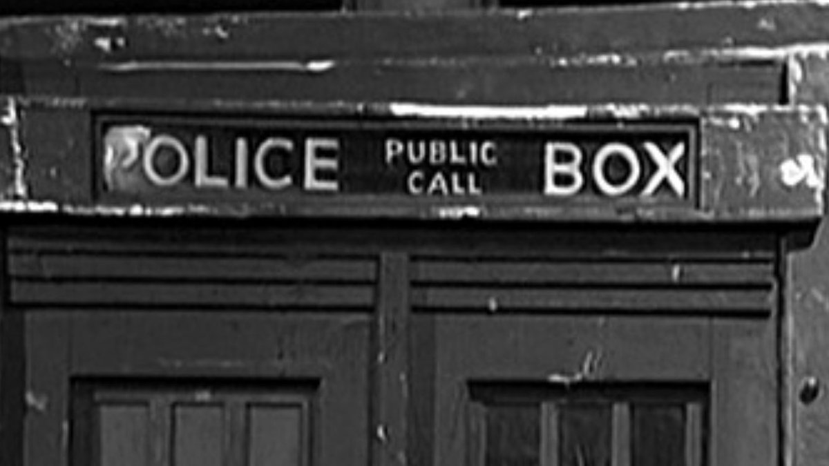 Tardis Police Box Sign