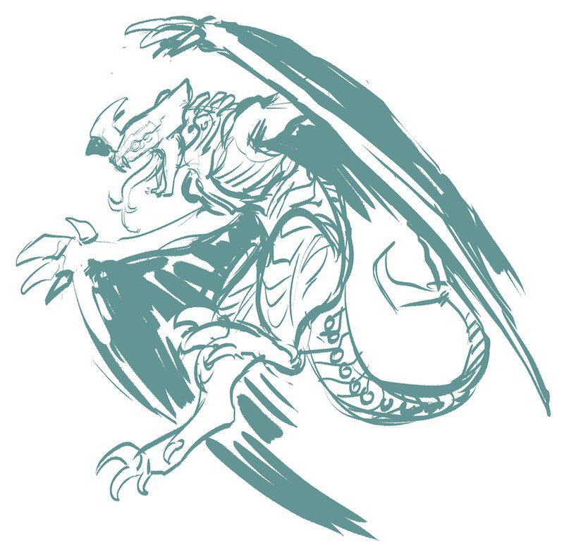 Pacific Rim Kaiju Otachi Drawing