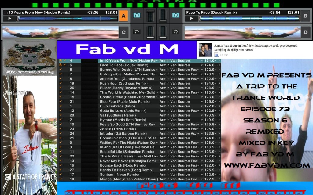 Fab vd M Presents A Trip To The Trance World Episode 73 Season 6 ...