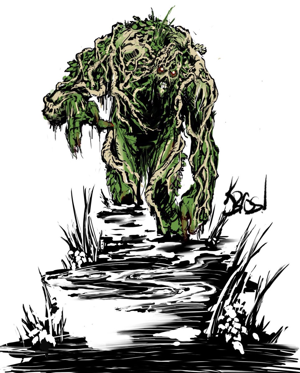 Swamp Monster Drawing