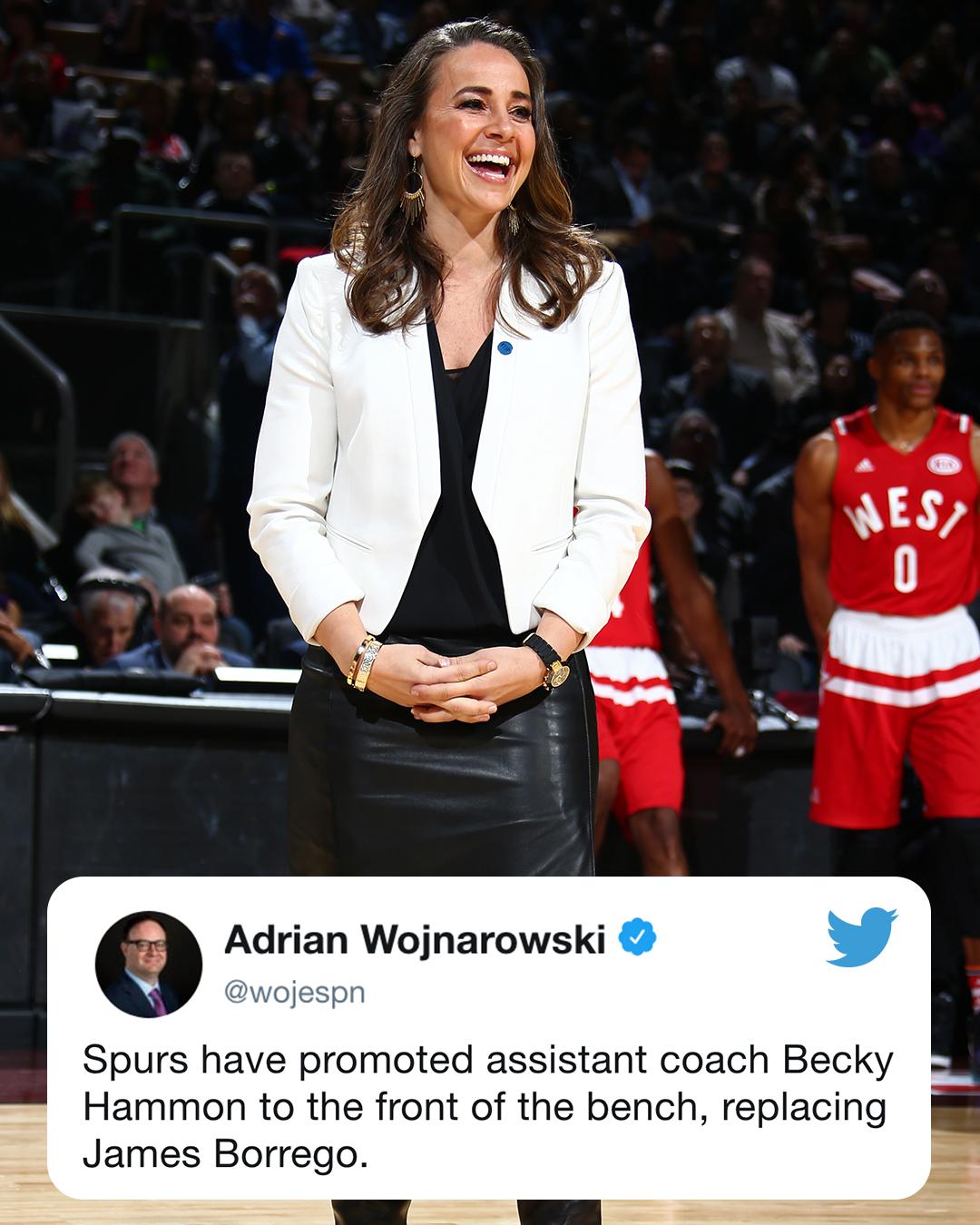 Becky Hammon Spurs Bench