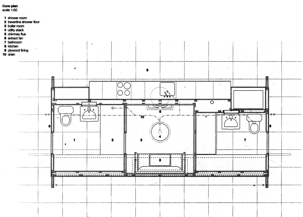 Farnsworth House Section