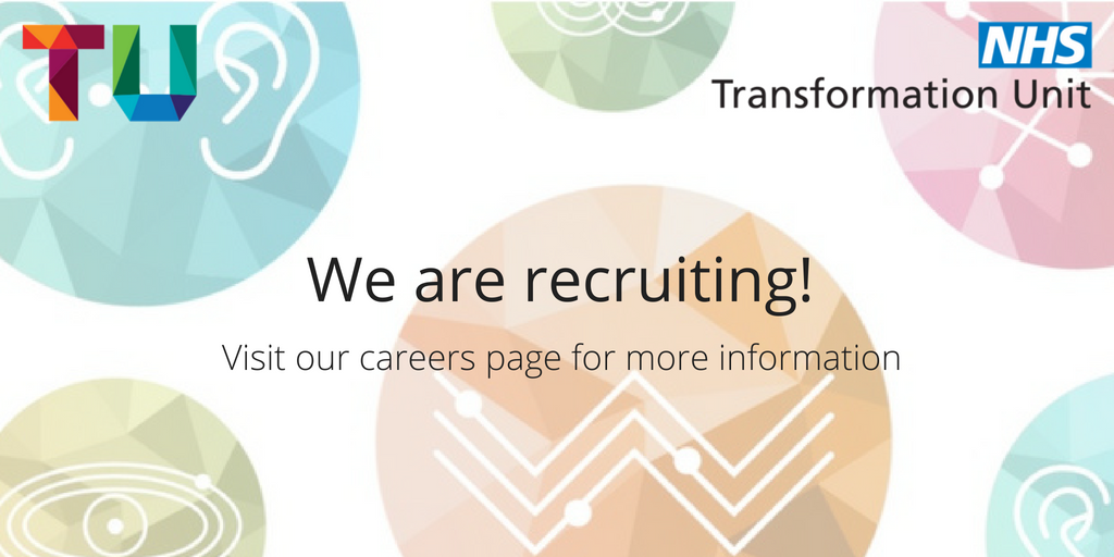 NHS Transformation Unit on Twitter: "We are recruiting! Looking for motivated and enthusiastic ...