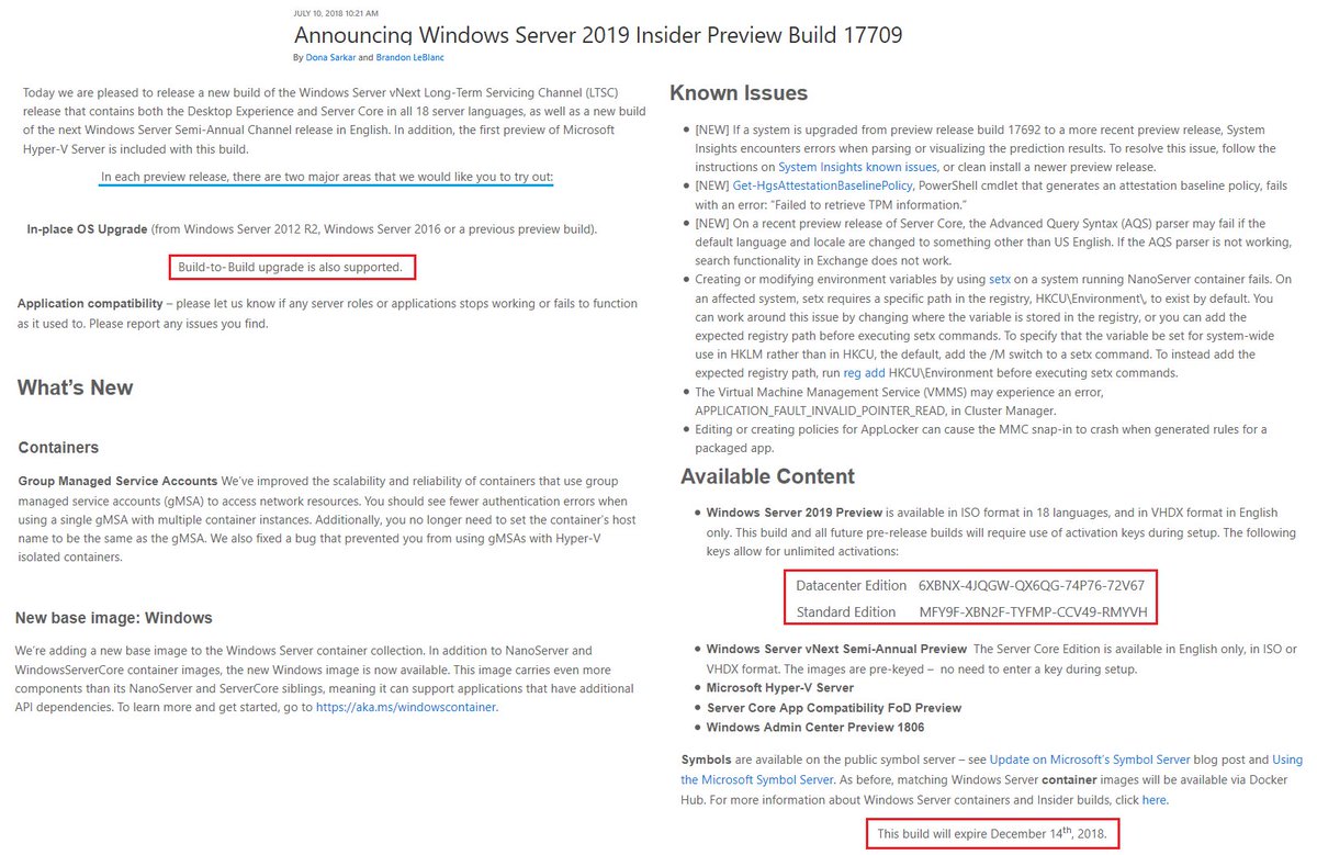 WZor on Twitter: "🖥️Upgrade on Hyper-V-> #vNext Windows Server 2019 #LTSC - # ...