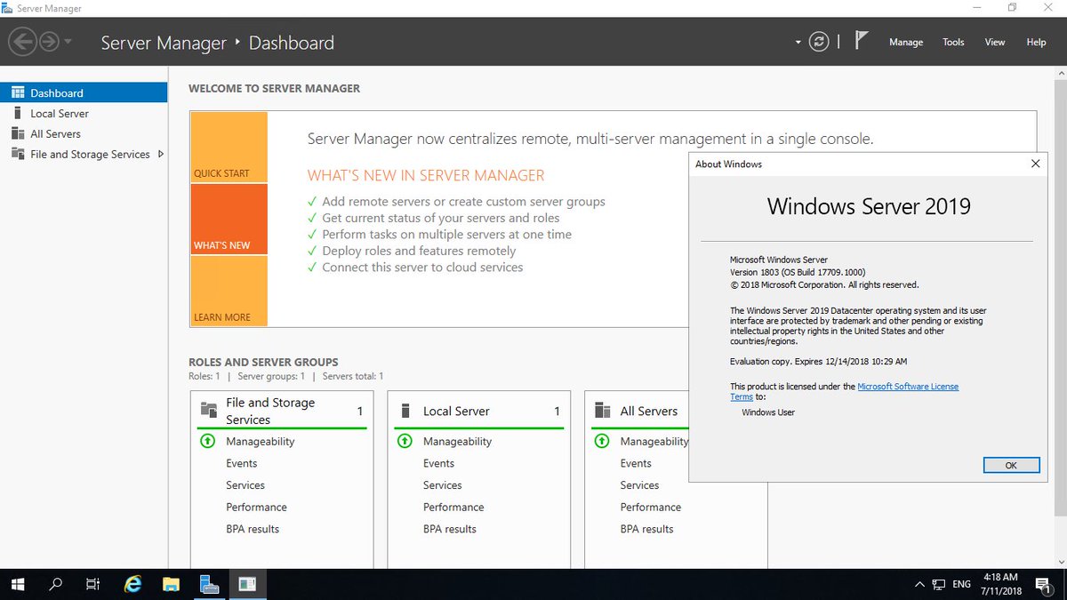WZor on Twitter: "🖥️Upgrade on Hyper-V-> #vNext Windows Server 2019 #LTSC - # ...