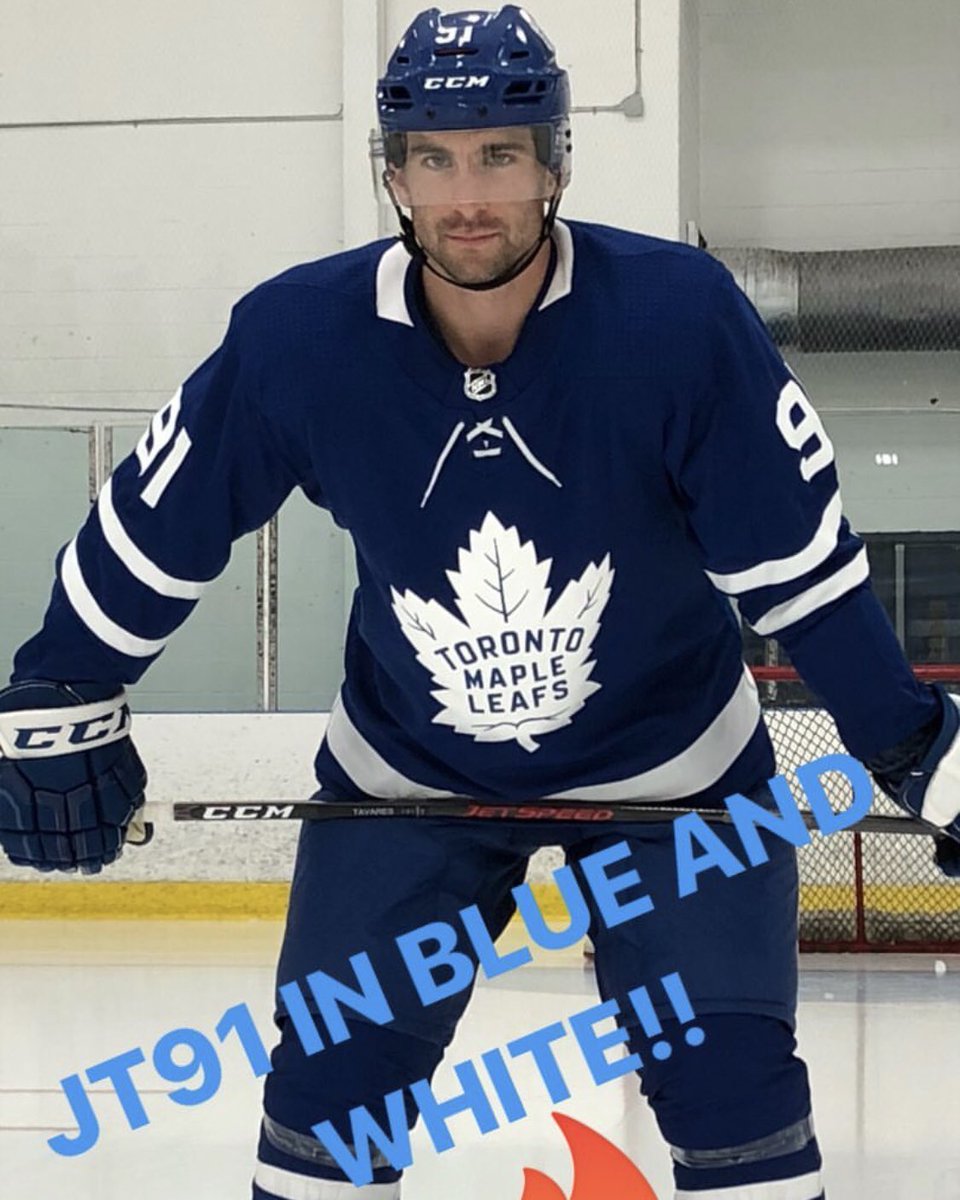 John Tavares wearing full Leafs gear for the first time ? (Via ...