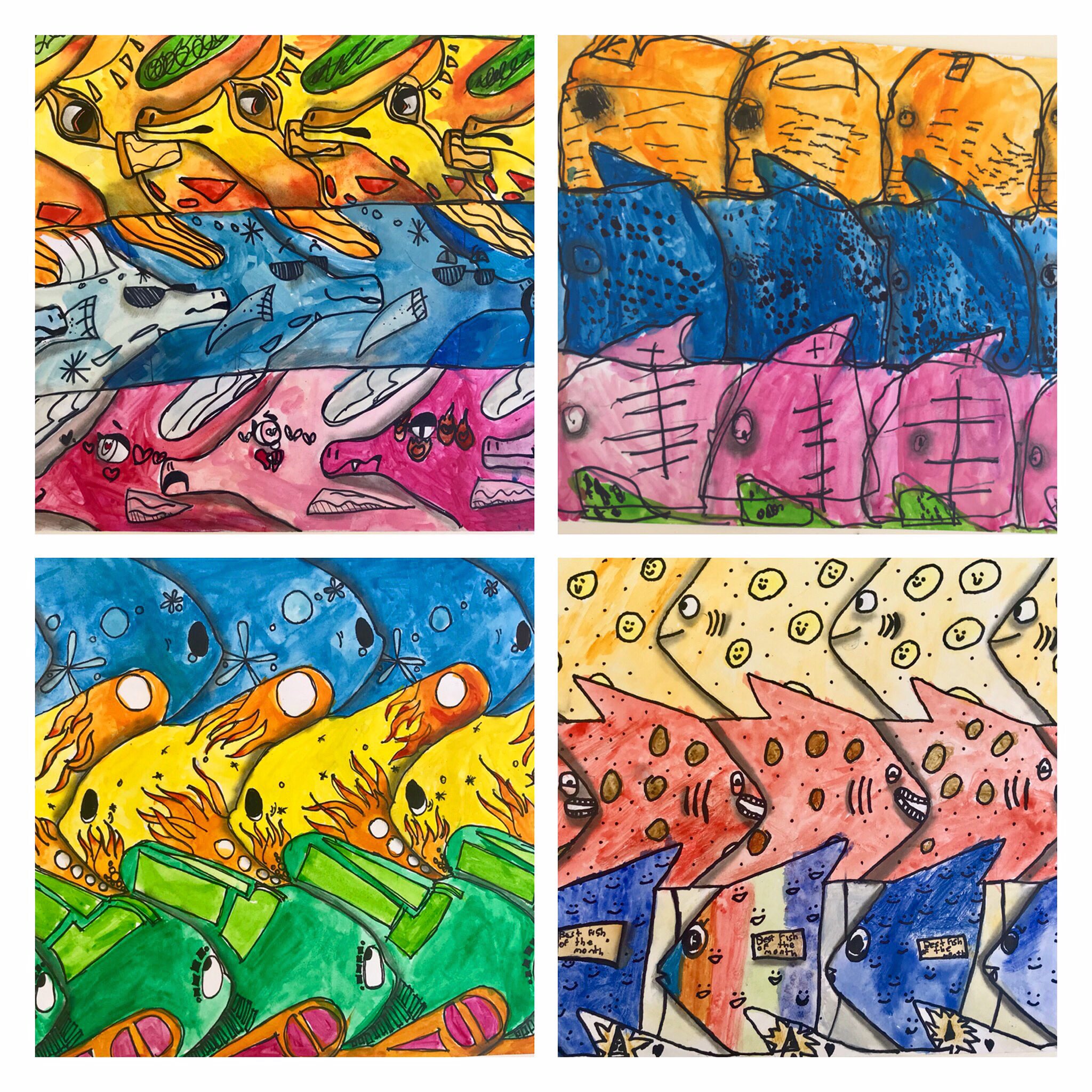 Mc Escher Tessellations Fish