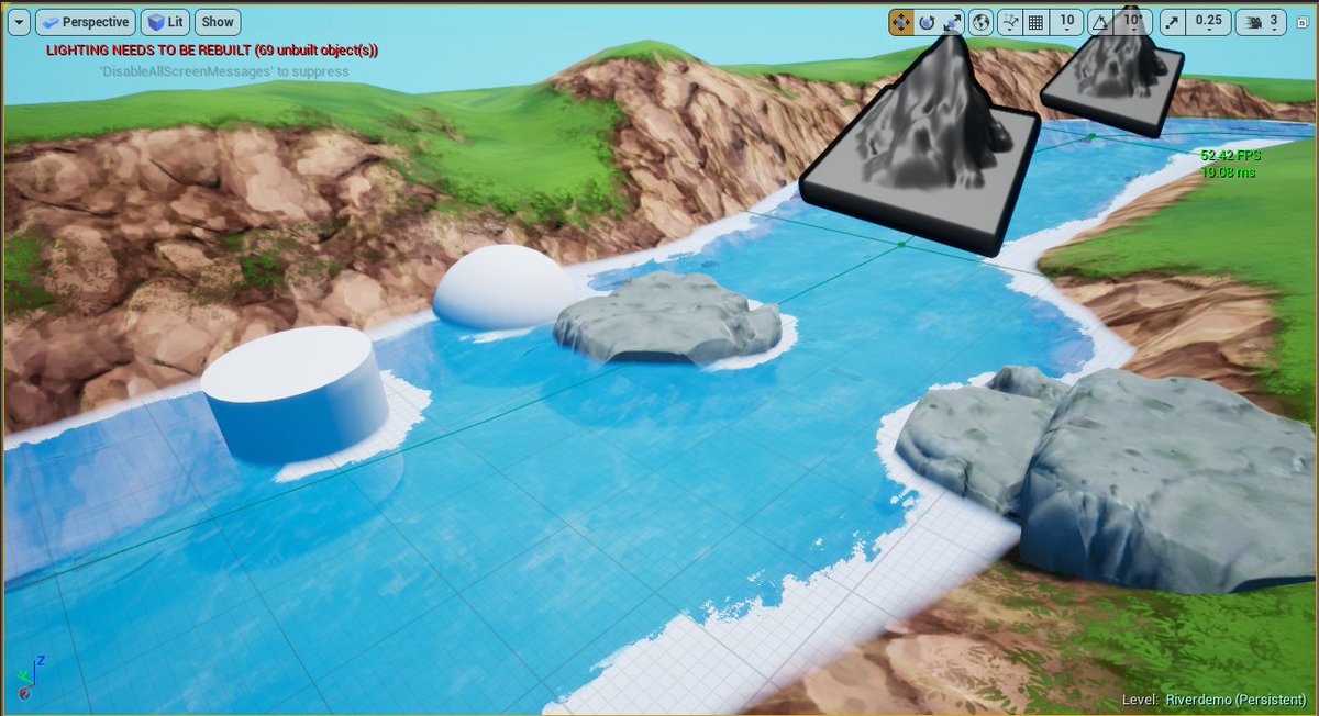 New River Shader WIP #UnrealDev #Unreal #Gamieindie #Indiegame #River # ...