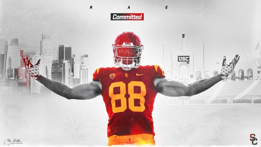 2019 4* TE Ethan Rae commits to USC : r/CFB