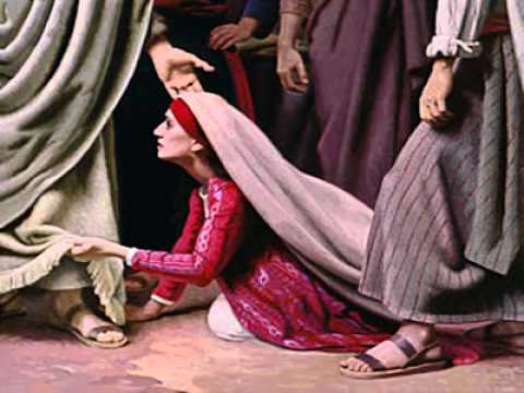 EVANGELIO HOY. A la hemorroísa lo único que le quedaba como hálito de ...