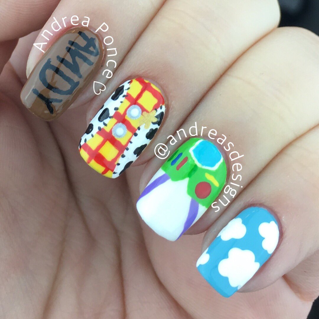Buzz Lightyear Nail Art