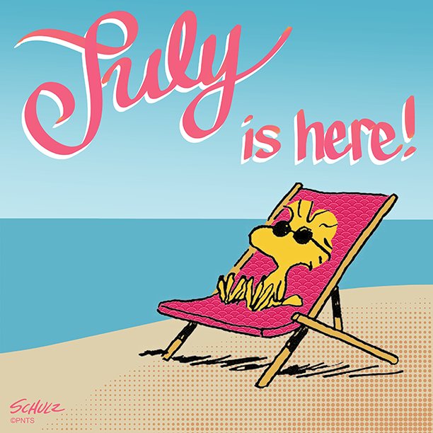 Welcome July Snoopy