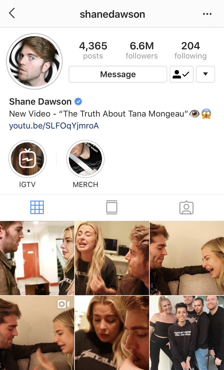 Shane Dawson Instagram