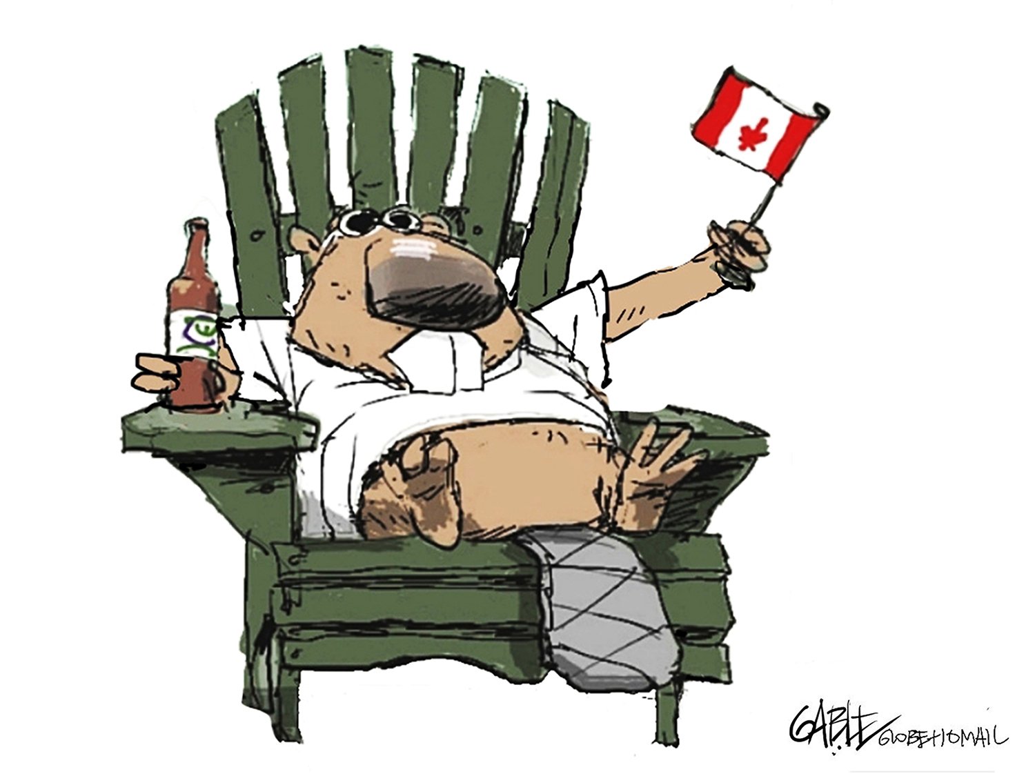 Cartoon Canadian Beaver