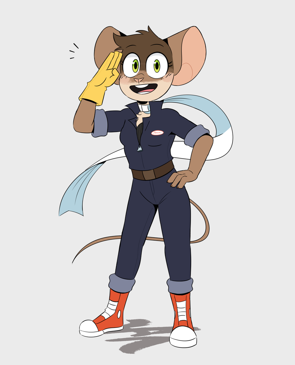 「My mouse mechanic, Mags for #drawthisiny」|Andy Ayalaのイラスト