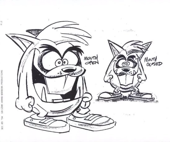 「Butch Hartman's designs for Willy Wombat (Crash Bandicoot) w」Robbyの漫画