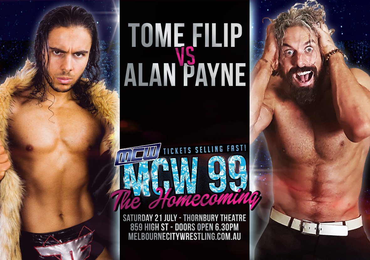 Alan Payne Vs. Tome Filip Announced For MCW 99 : r/MCWrestling