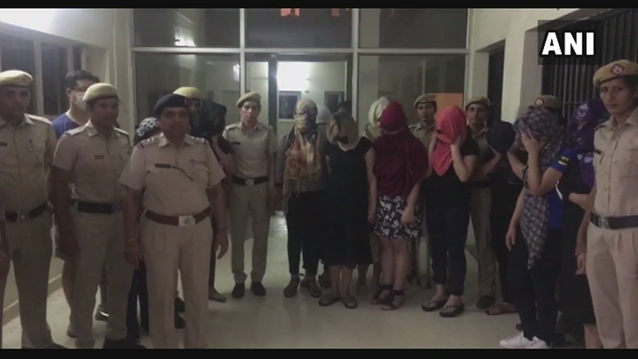 Ani On Twitter Gurugram Haryana Police Conducted A Raid At A Spa