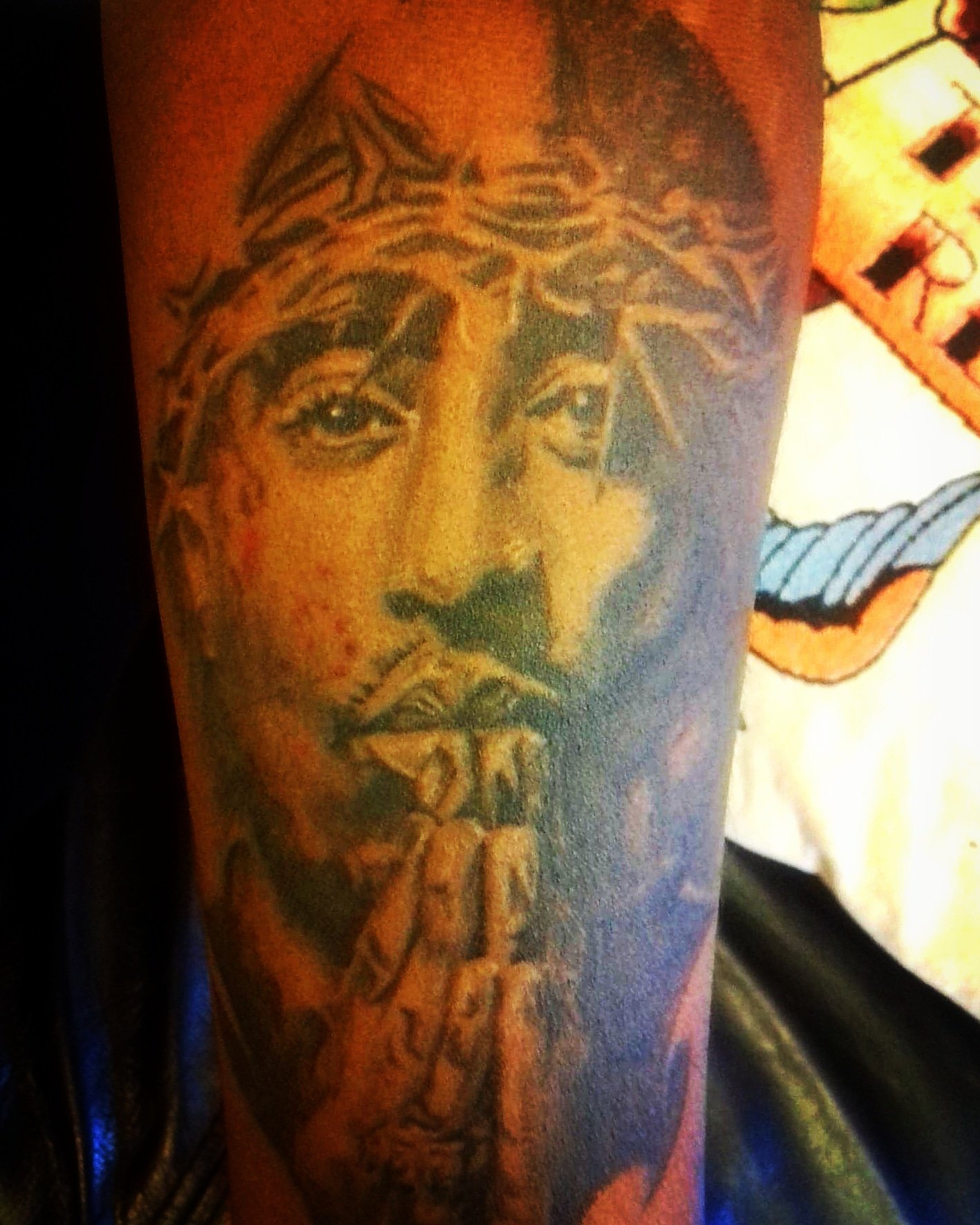Jesus With Dreads Tattoo