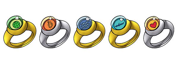 Captain Planet And The Planeteers Rings