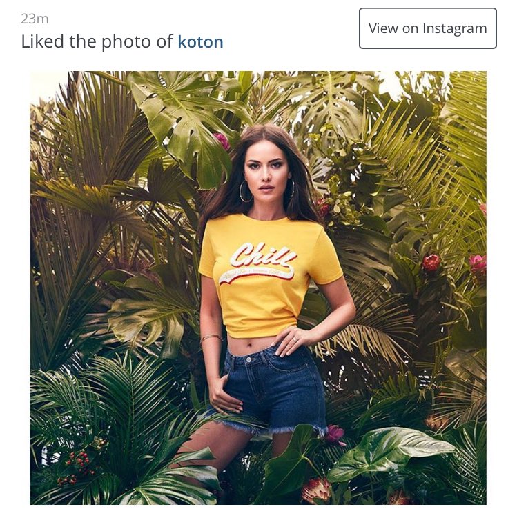 Fahriye Evcen News on Twitter: "Fahriye Evcen İnstagram’da iki yeni gönderi beğendi🌸 @koton ...