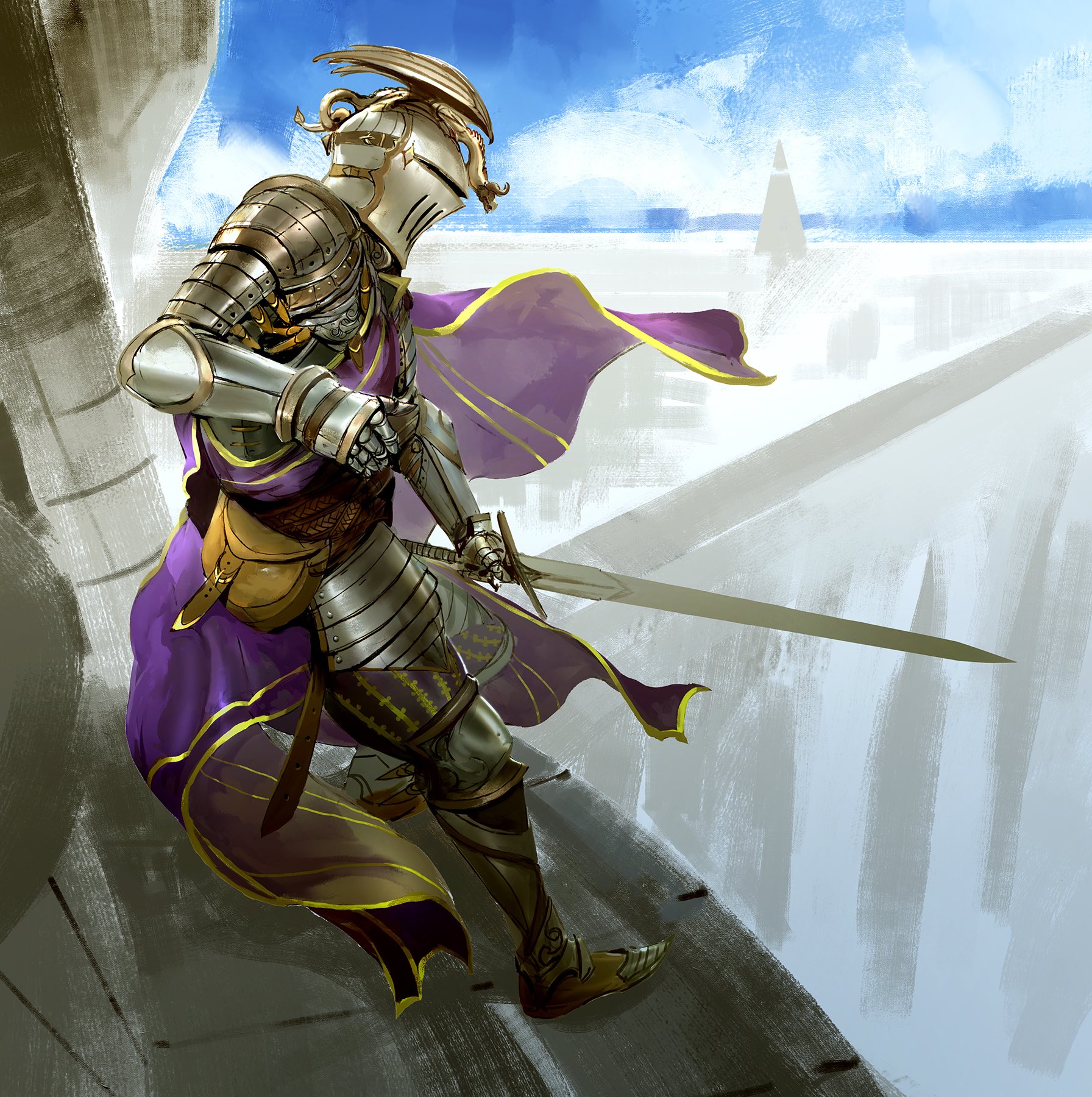 Golden Knight Art