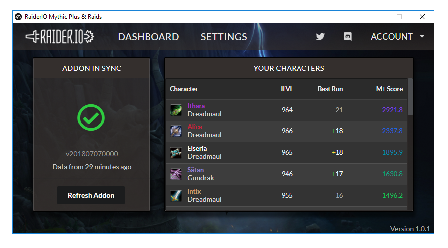 Raider.IO 💙 on Twitter: "We've just launched the new RaiderIO Desktop Client! With this, you can ...