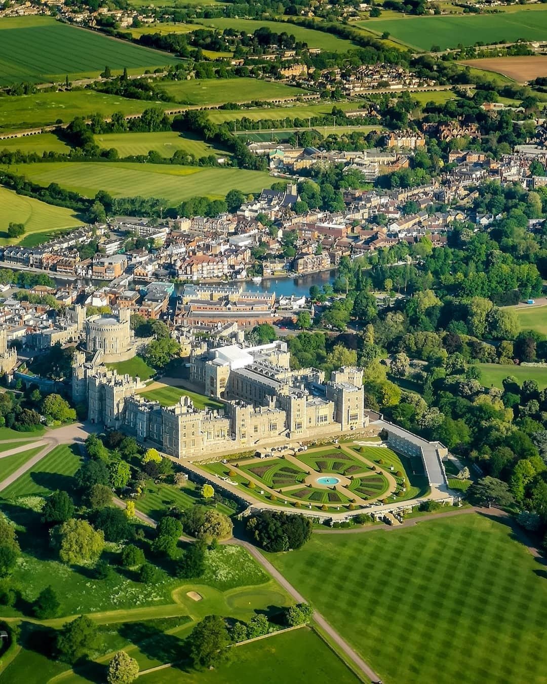 Windsor Castle Birds Eye View