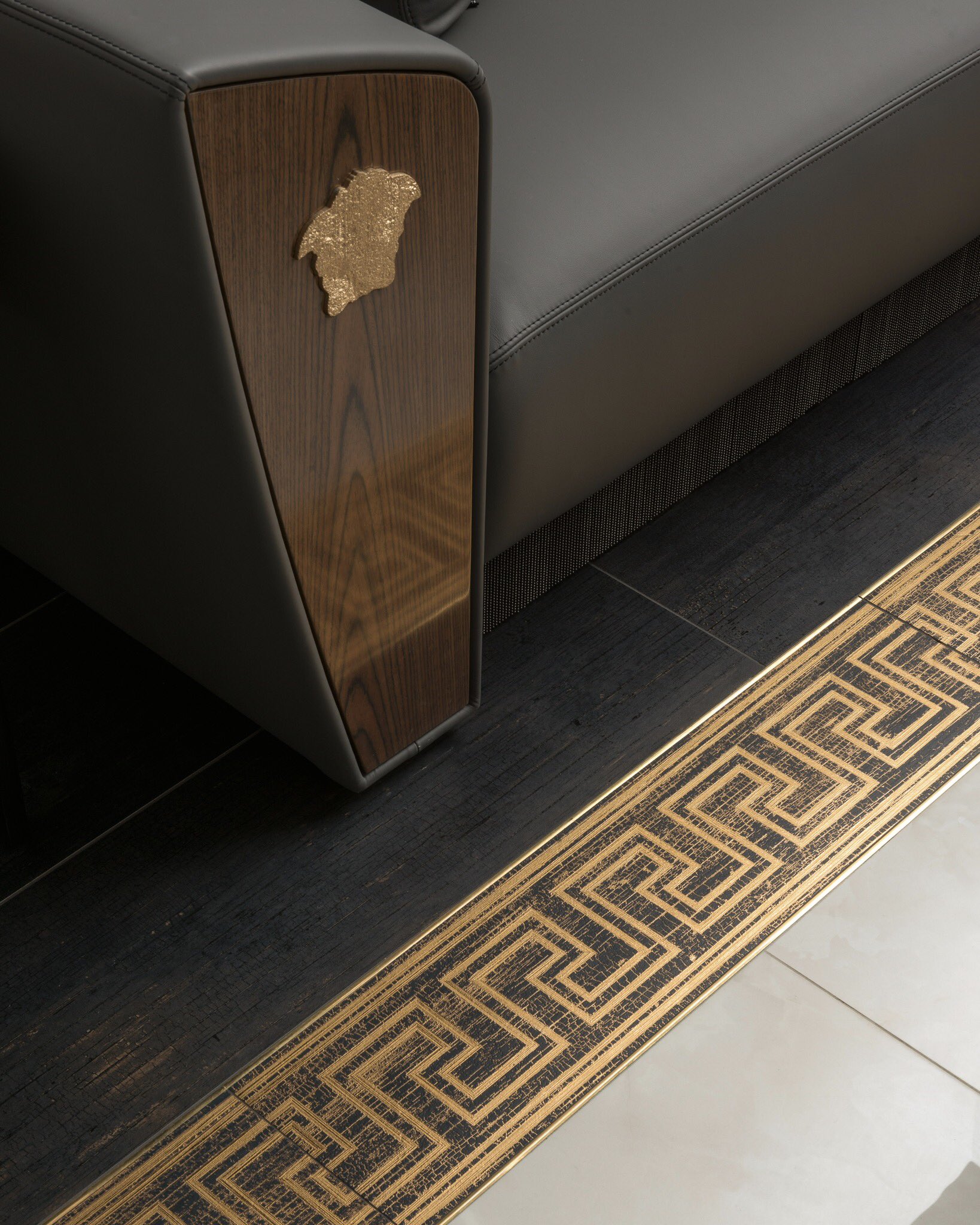 Versace Pattern Tile Elisabeth Gold 20.4cm X 20.4cm Wall & Floor Tile
