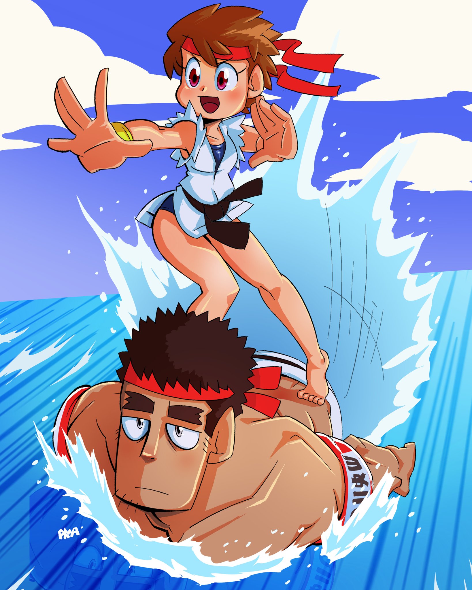 Street Fighter Ryu And Sakura