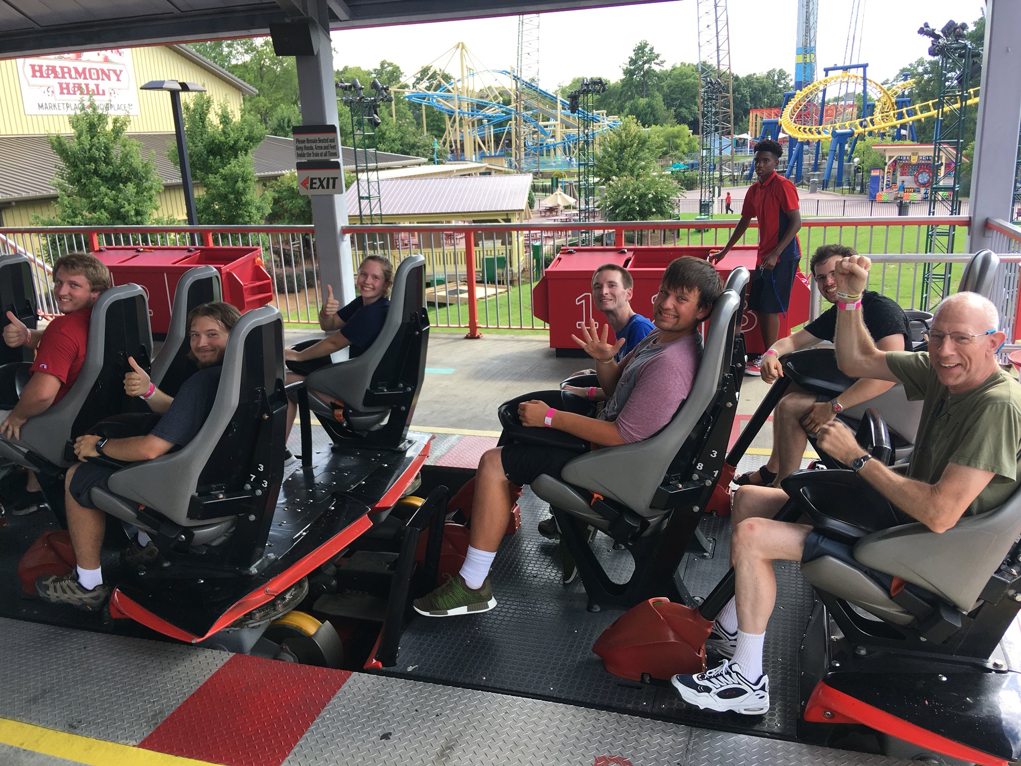 Intimidator Carowinds Seats