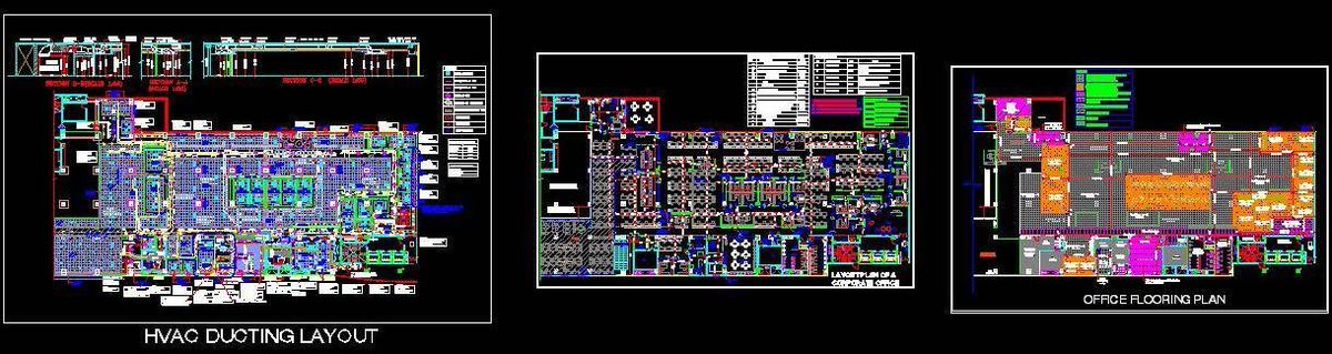 Corporate Office Floor Plan With Furniture Layout Autocad Drawing Dwg