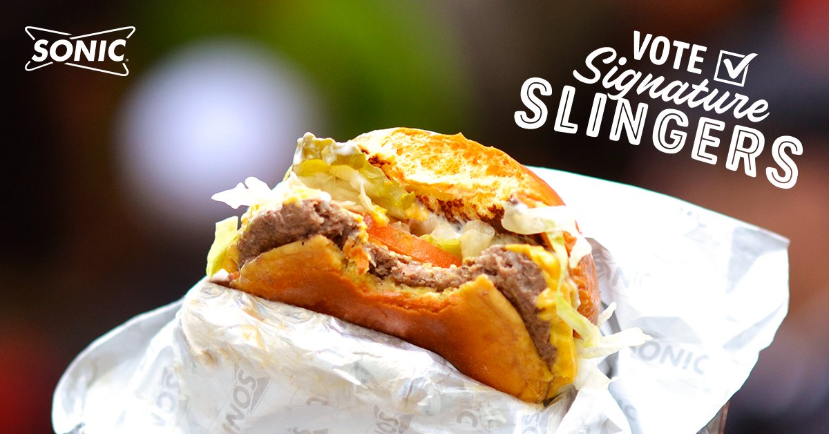 A cheeseburger this delicious deserves an award! Vote SONIC’s Signature ...