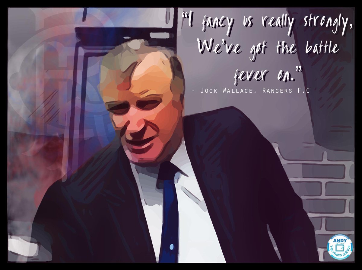 Jock Wallace Quotes Shop For Rangers Fans | Blue Room Art — CANVAS