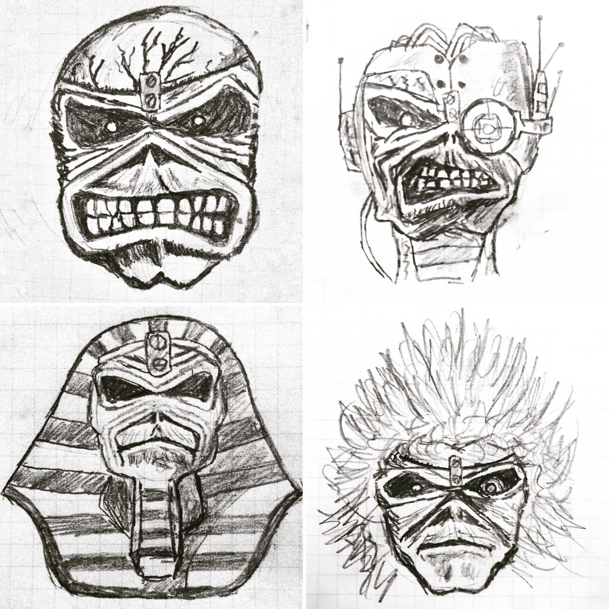 Iron Maiden Eddie Drawing