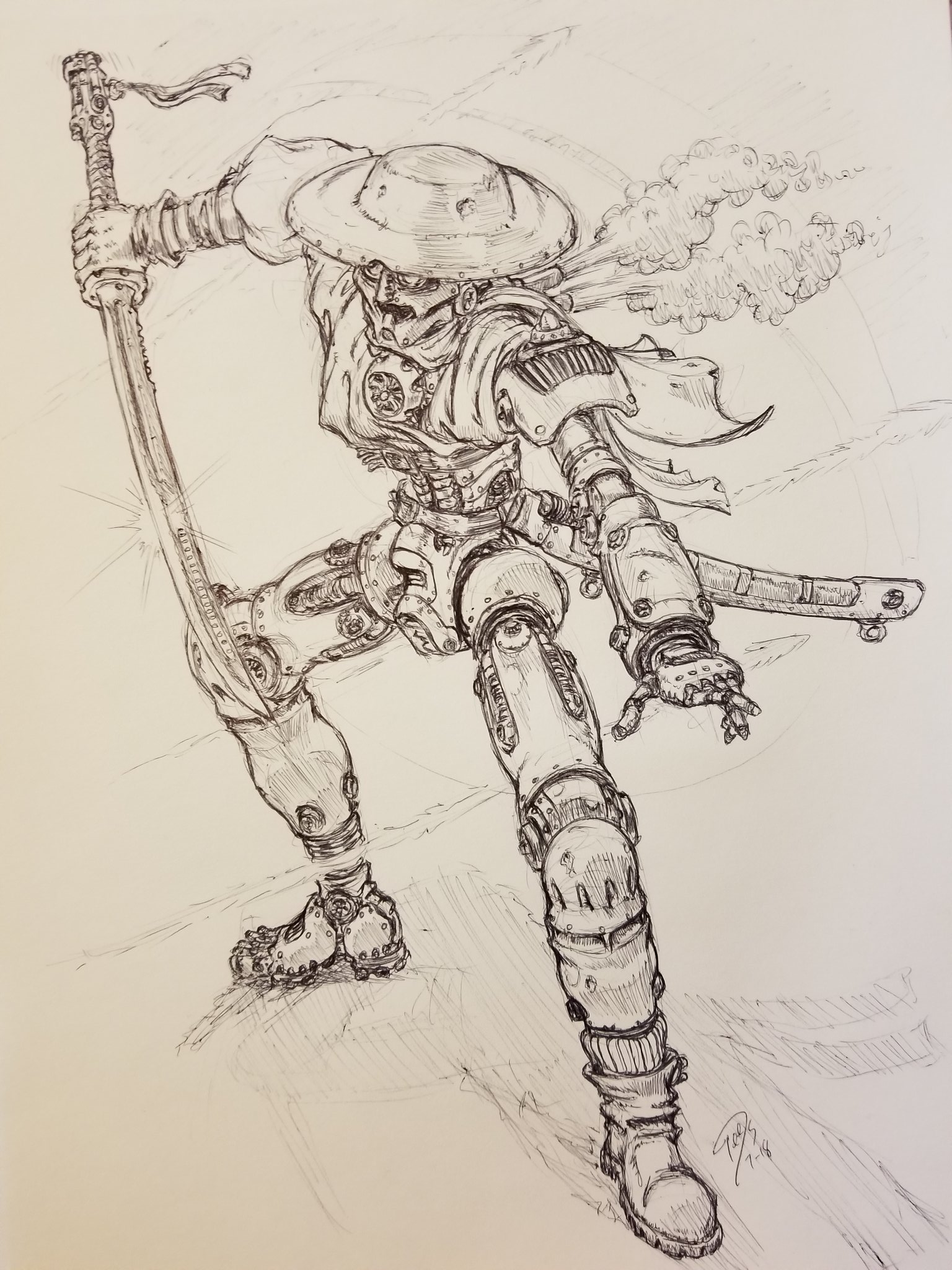 Dieselpunk Samurai