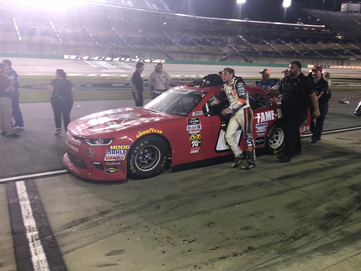 Garrett smithley runs full race then helps team push car to garage : r ...