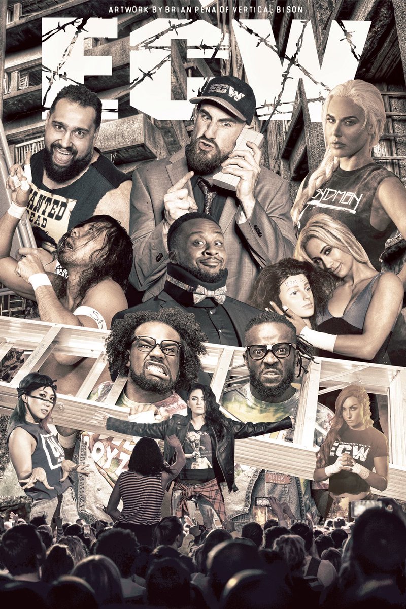 Ecw Wallpaper THE BLUE WORLD ORDER 8x10 ECW COLOR PHOTO ROH ECW WWE