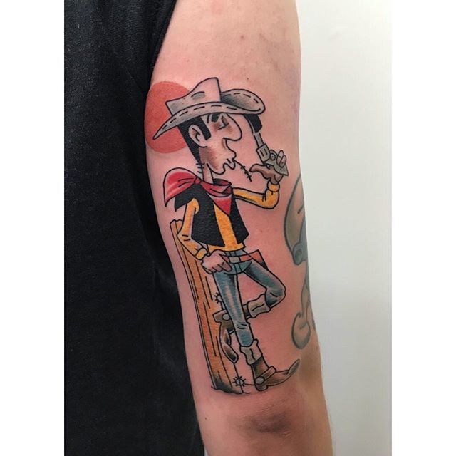 Lucky luke tattoo - Bronctattooaus.com
