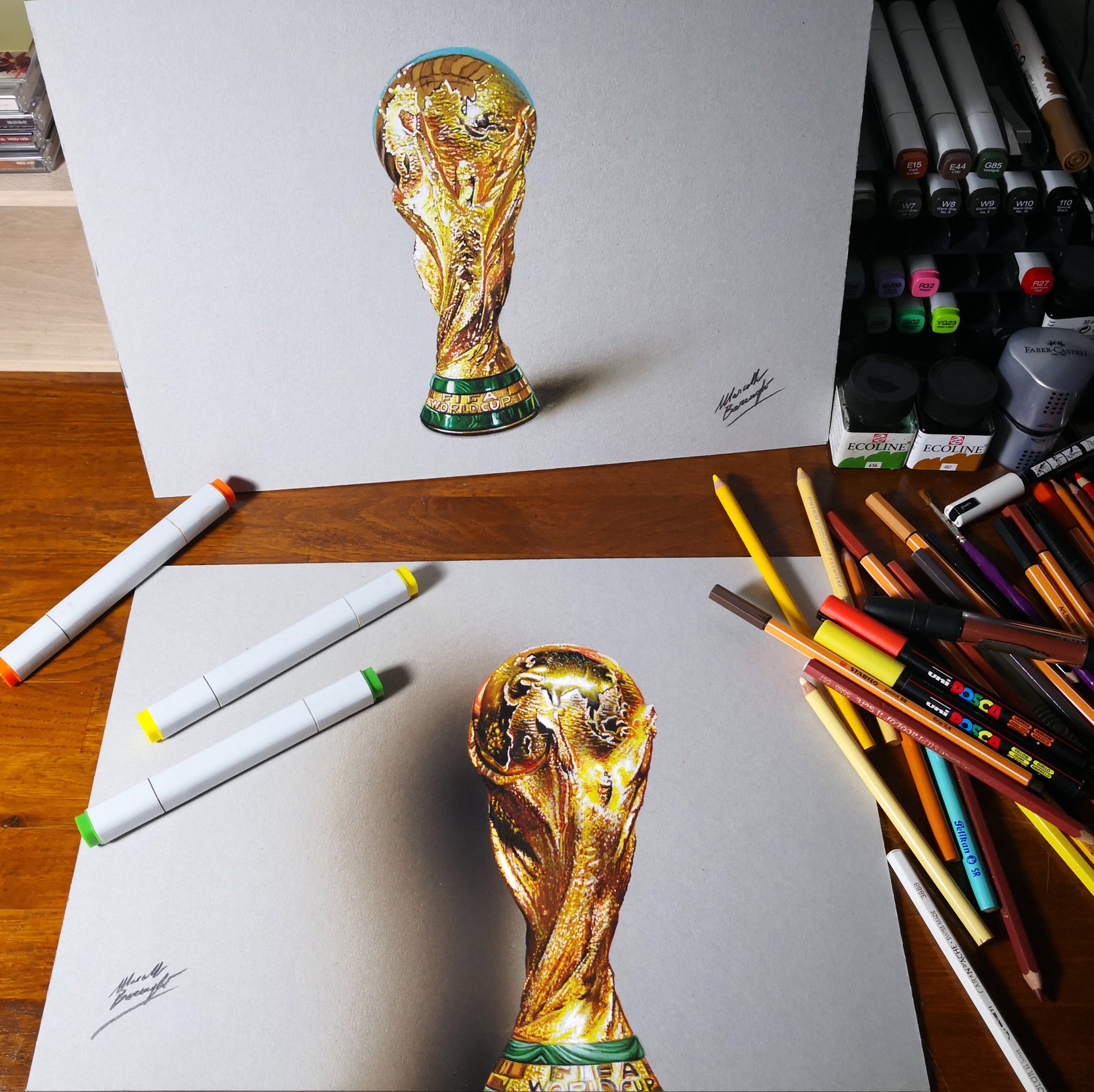 Fifa World Cup Trophy Sketch