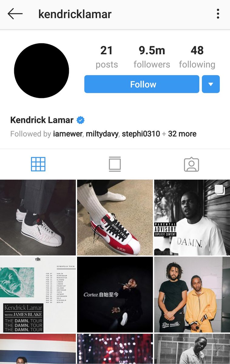 Kendrick Lamar Instagram