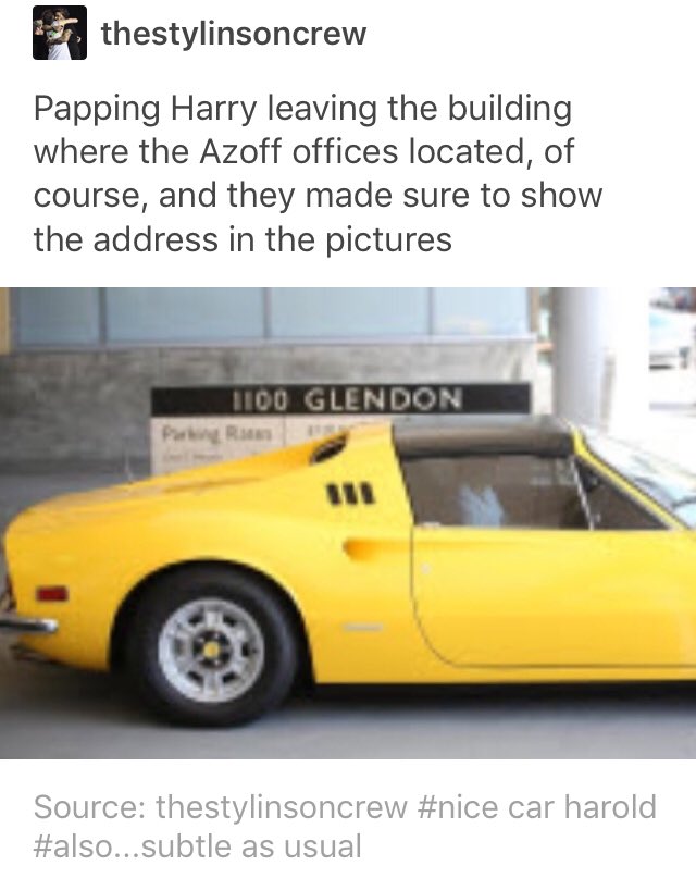 Harry Styles Ferrari