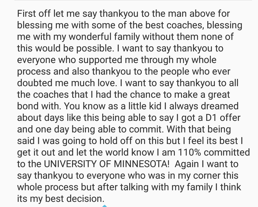 2019 3* RB Cameron Wiley commits to Minnesota : r/CFB