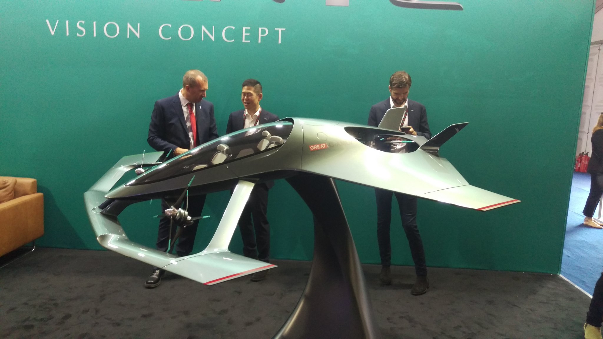 Tim Robinson On Twitter Wow Evtol Flying Car Concept From Aston Martin Here At Fia18 Avgeek…